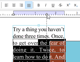Flow text around shapes