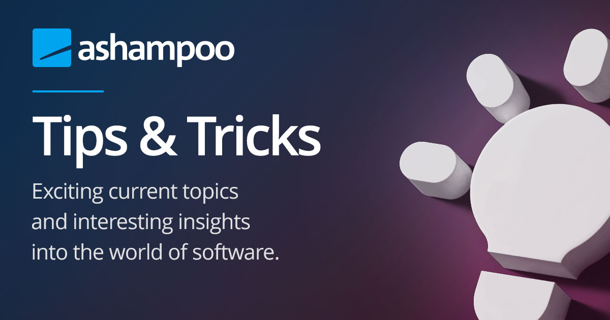 Tips og triks - Ashampoo®