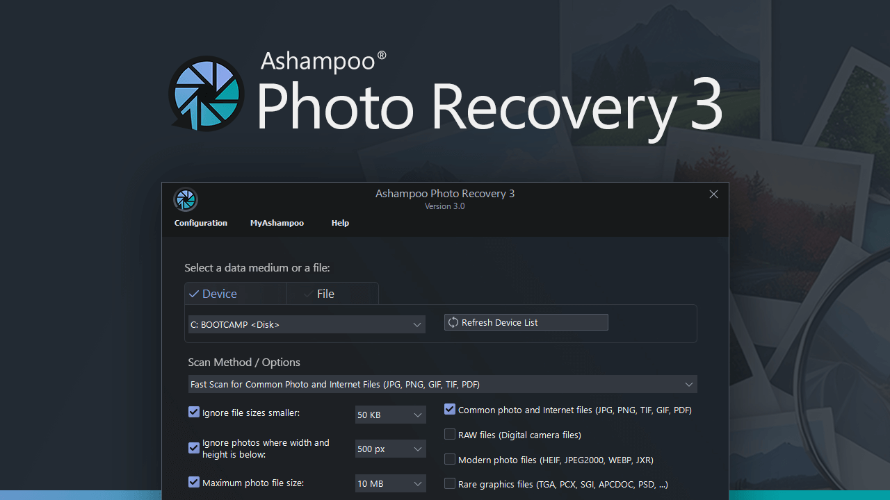 Ashampoo® Photo Recovery 3 - Herstel per ongeluk verwijderde foto's ...