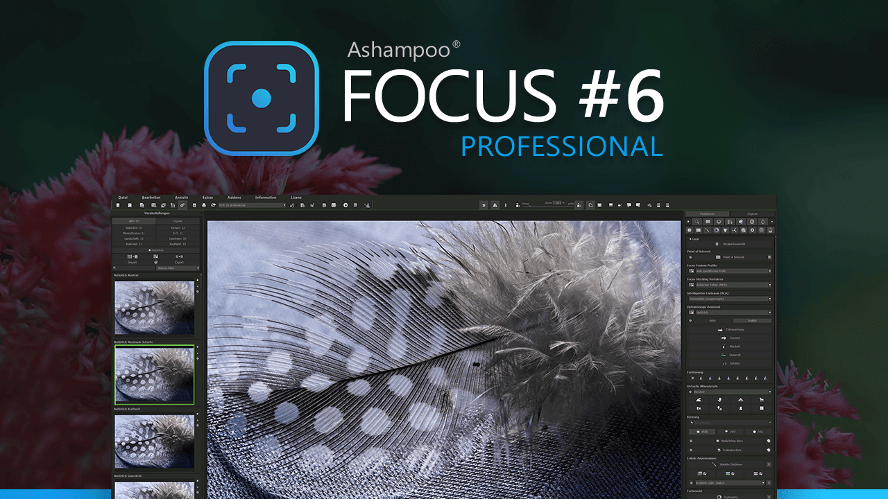 Ashampoo® FOCUS #6 professional - Overview - Ashampoo®