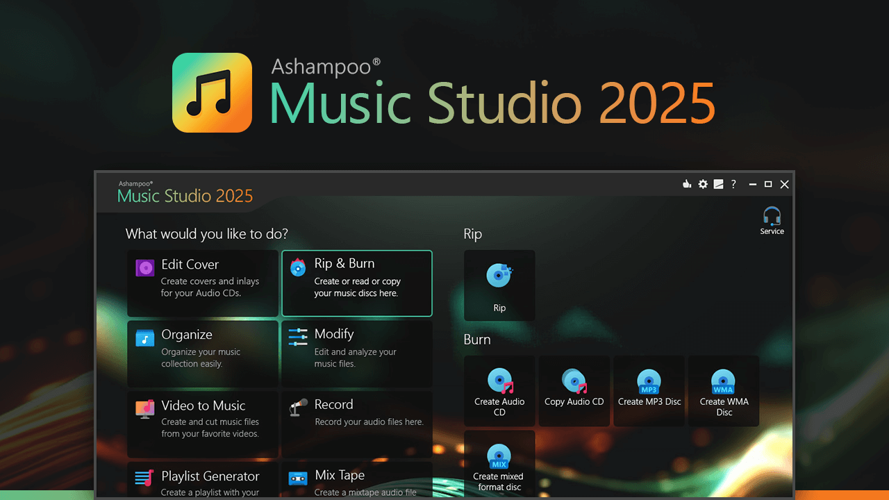 Ashampoo® Music Studio 2025 - Overview - Ashampoo®