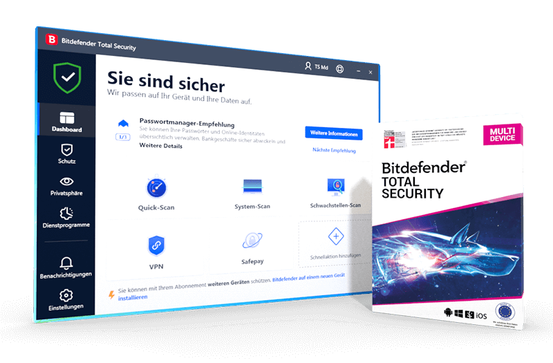 Bitdefender Total Security - Overview - Ashampoo®