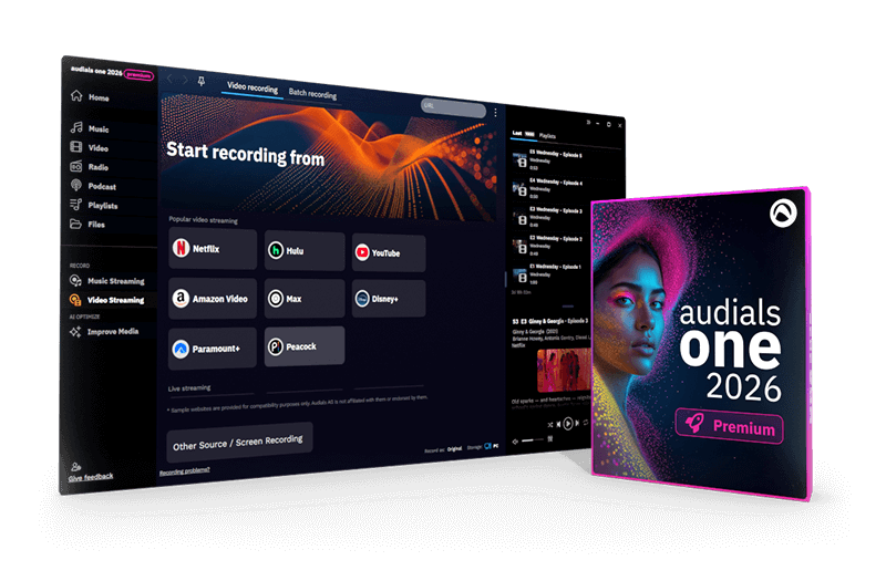 Audials One 2026 Premium - Übersicht - Ashampoo®